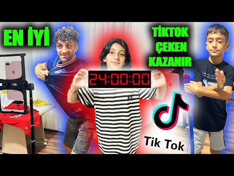 24 SAATT En İyi  TİKTOK ÇEKEN KAZANIR ! Fenomen Ailesi Tiktok