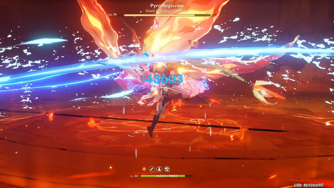 Childe F2P Slingshot Showcase Elemental Burst - YouTube