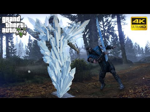 GTA 5 - The Ultimate SUB-ZERO Mortal Kombat Mod! (4K Ultra HD Gameplay)