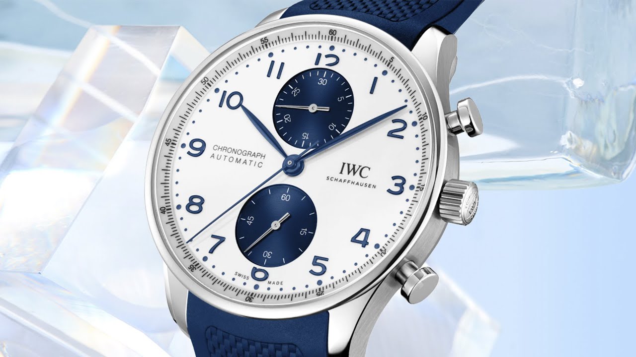 IWC : Portugieser White Dial & Blue Hands - YouTube