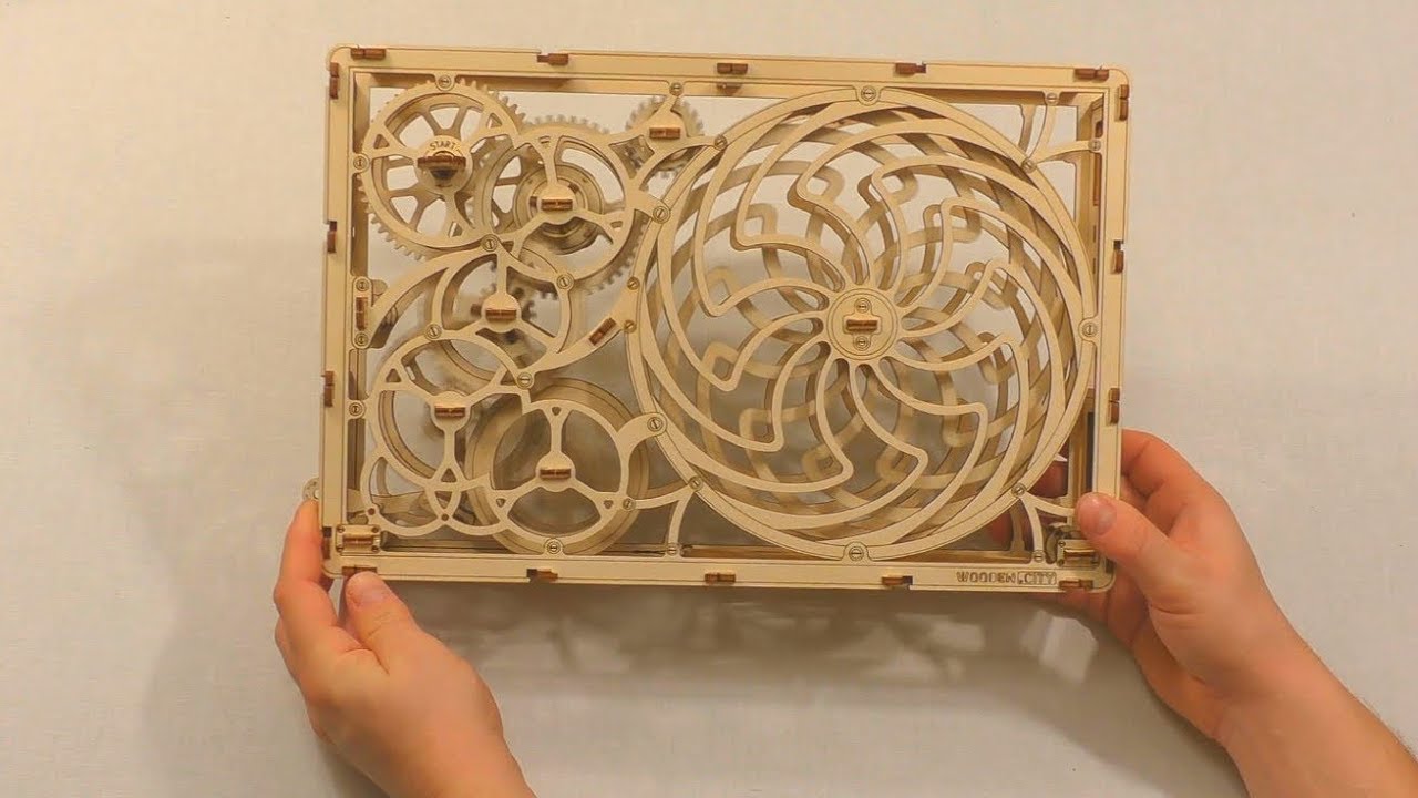 Building a model "Kinetic Picture" / Unpacking a Gift (wooden.city ...