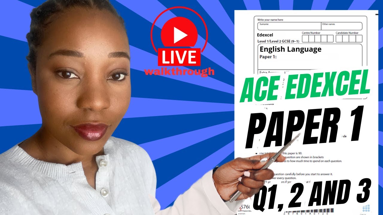 Edexcel English Language Paper 1 Q1-3 - YouTube