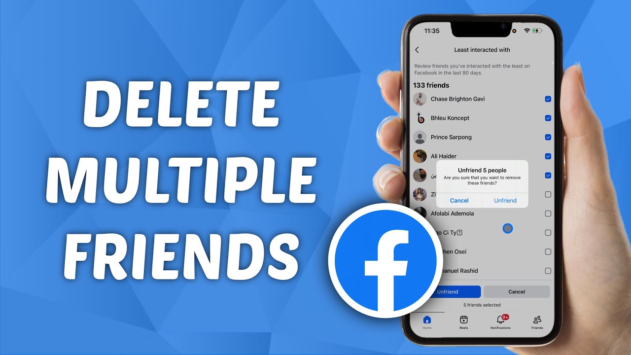 How to Delete Multiple Friends at once on Facebook - YouTube