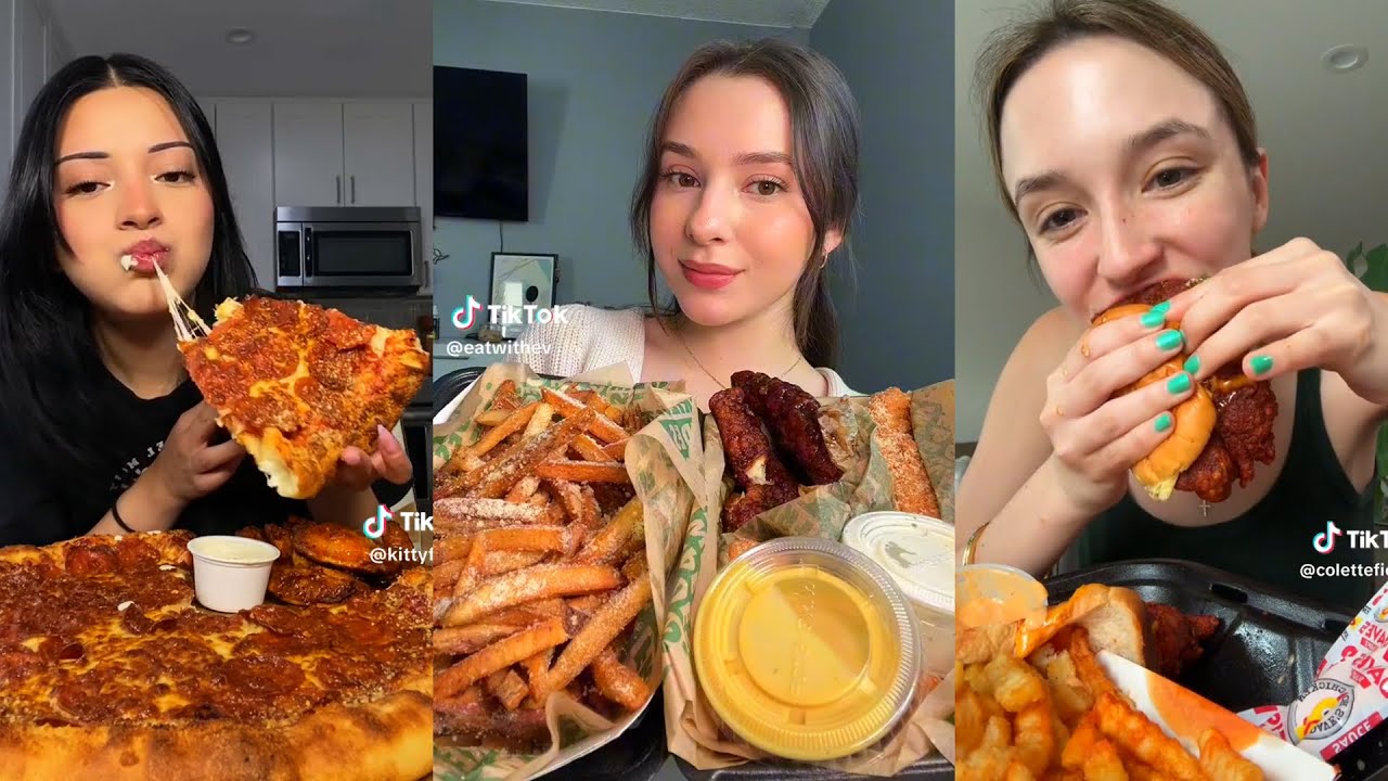 MUKBANG TikToks 🍔🧀|| MUKBANG Compilation || Part 1 || - YouTube