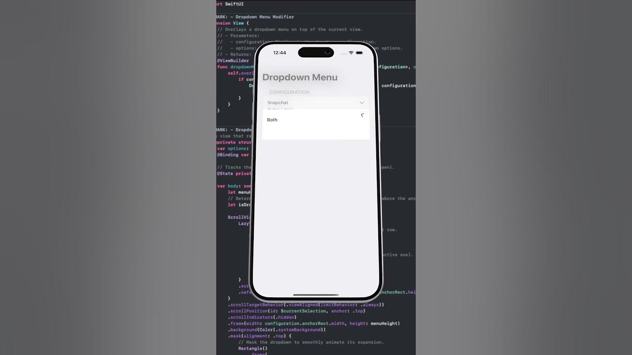 🔥 SwiftUI Dropdown Revolution: Ultra-Stylish & Trendy UI Component 🚀 ...