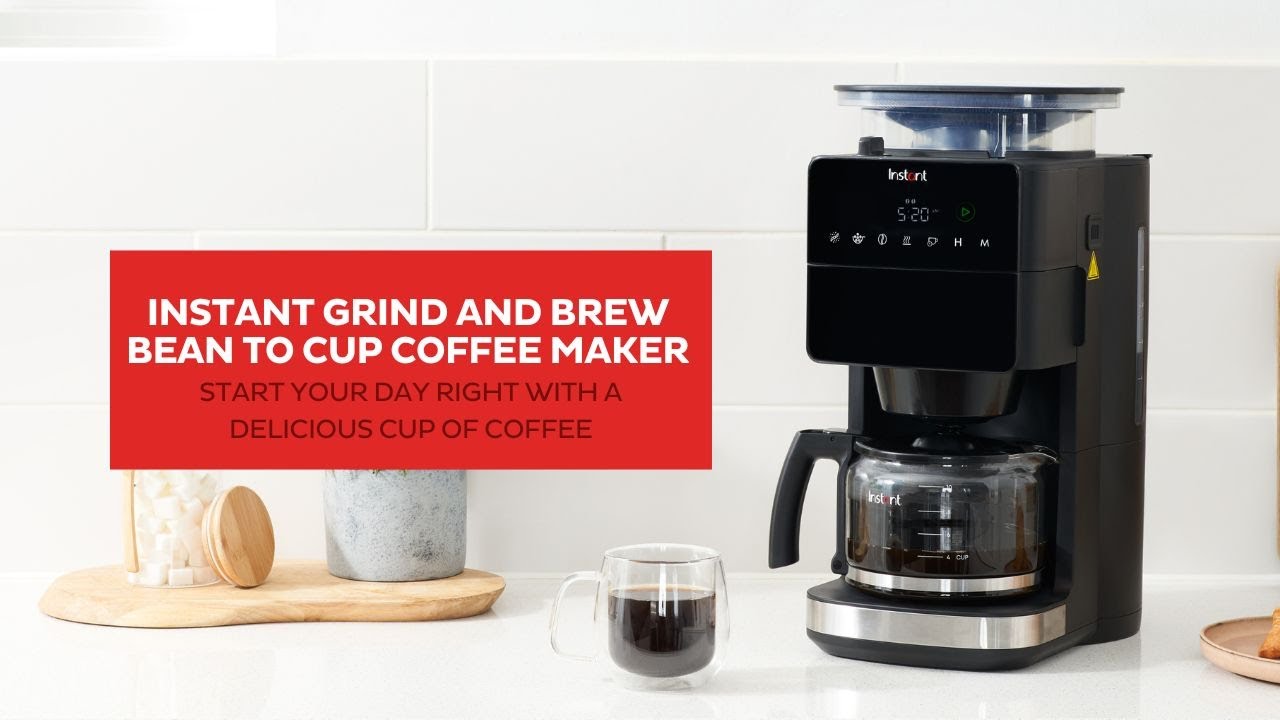Instant Grind and Brew Bean to Cup Coffee Maker - YouTube