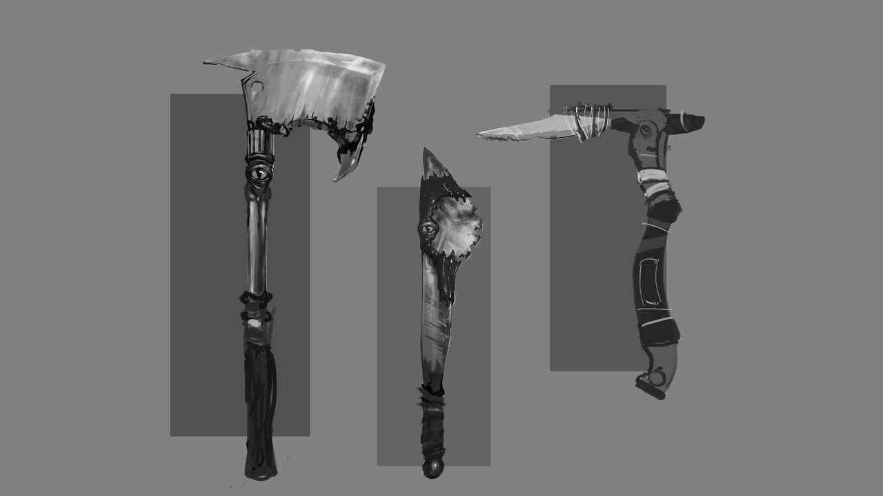 CONCEPT DESIGN: Props, Melee Weapons - YouTube