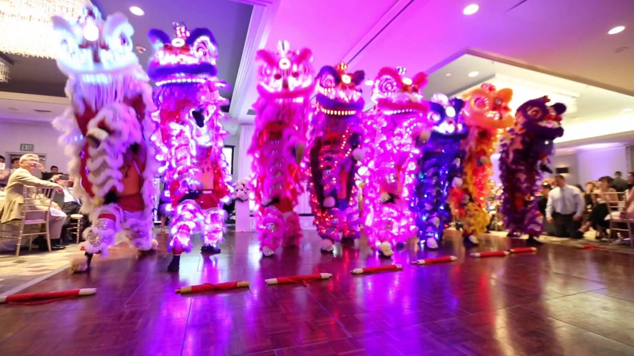 Yau Kung Moon USA - LED Wedding Lion Dance - YouTube