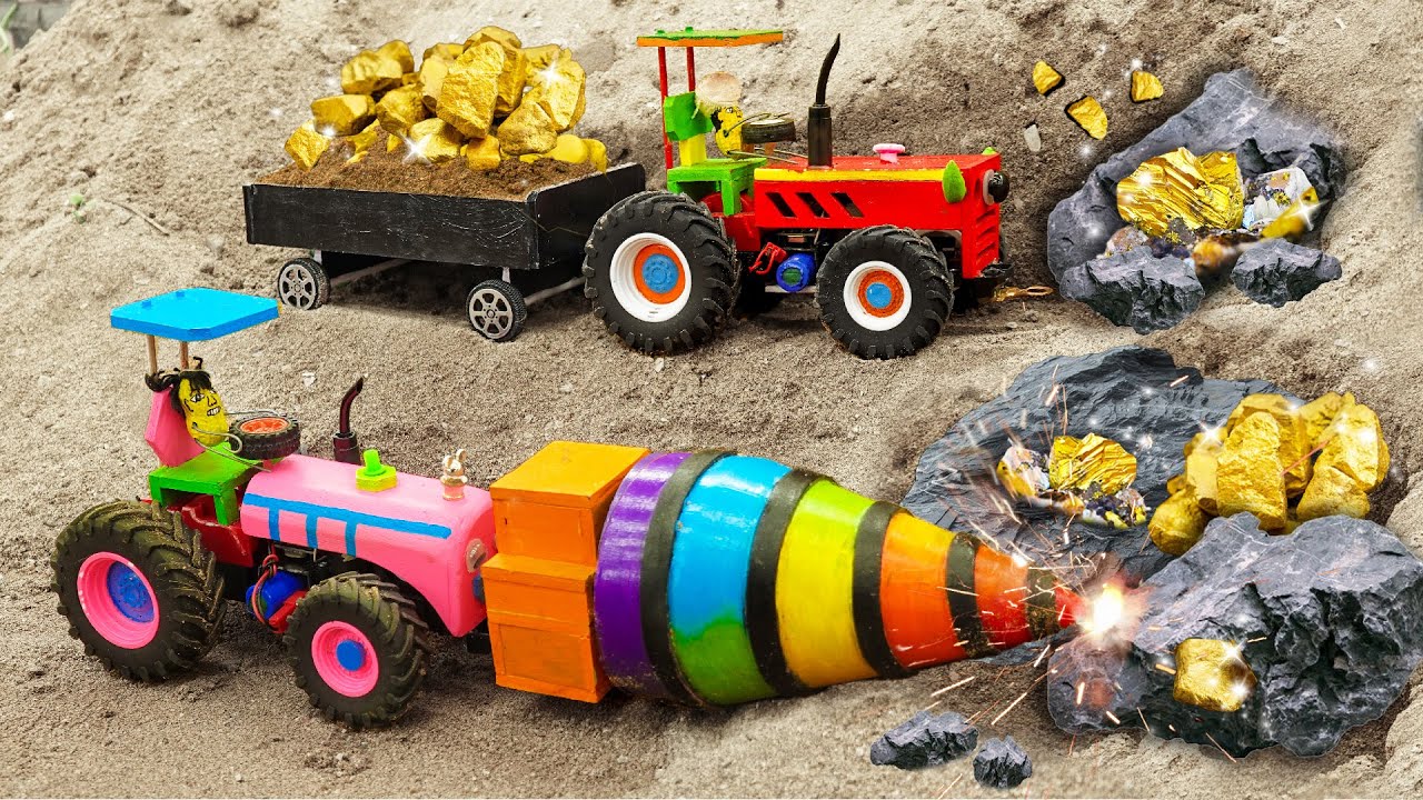 Top diy tractor making mini Gold Mining science projects | diy mini ...