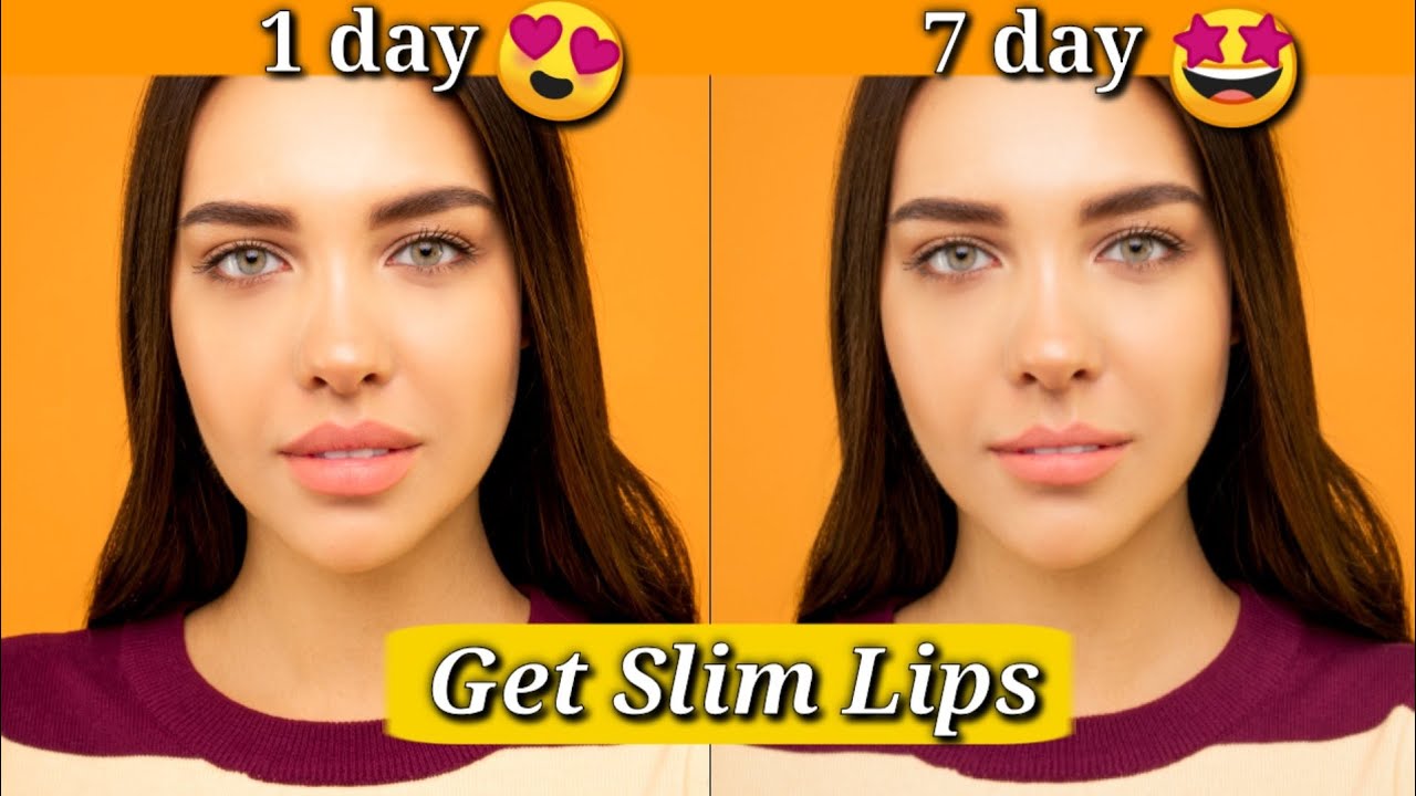 4 exercises to get Slim Lips in 7 days - YouTube