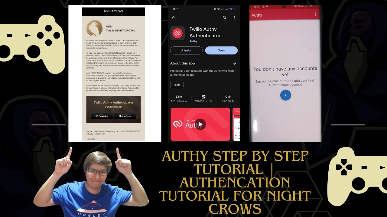 [NIGHT CROWS] TWILIO AUTHY STEP by STEP guide to verify | Authencation Tutorial for #nightcrows ...