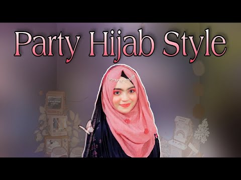 Hijab Tutorial With Headpiece/Accessories || Party Hijab Tutorial With Salwar Kamiz || Sarah