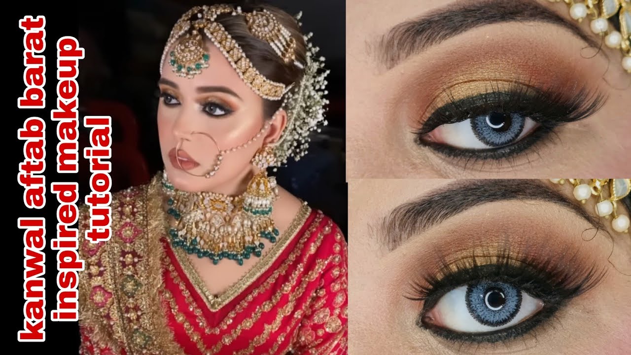 kanwal aftab barat inspired makeup tutorial - YouTube