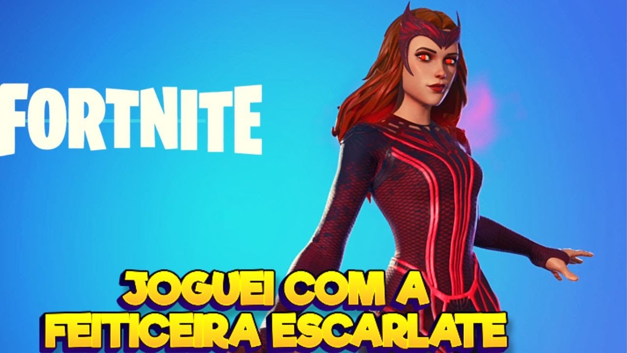 FEITICEIRA ESCARLATE NO FORTNITE - COMPREI A SKIN DA WANDA - GAMEPLAY ...