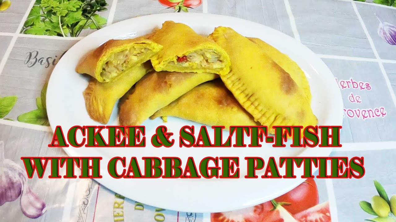 How to do ackee and salt-fish with cabbage patties #Jamaican #patties # ...
