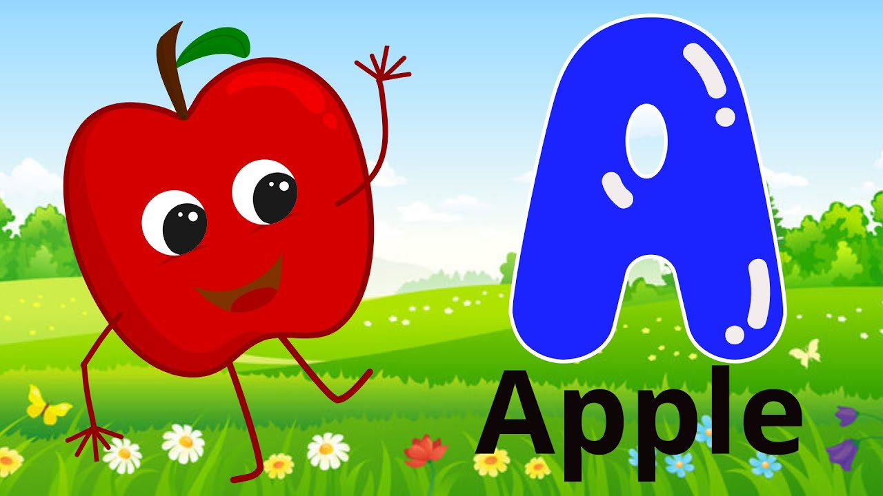 A for Apple B for Ball, Abcd Alphabets, Learn to Abc Alphabet, Kids ...