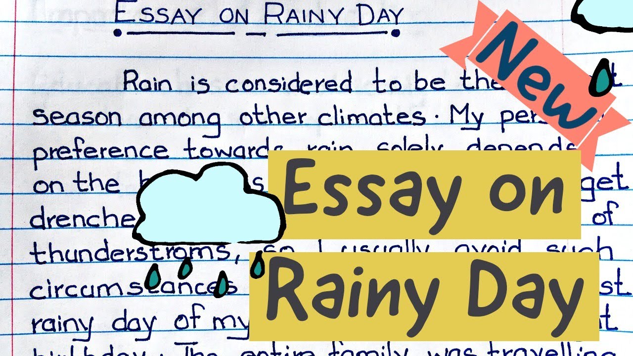 Essay on Rainy Day 🌧️ | Simple Essay on RAIN ☔️ - YouTube