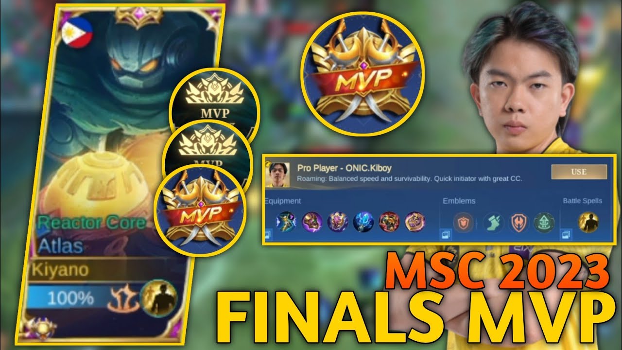 ONIC KIBOY SECRET ATLAS BUILD & EMBLEM? MSC FINALS MVP BUILD!! | MLBB ...