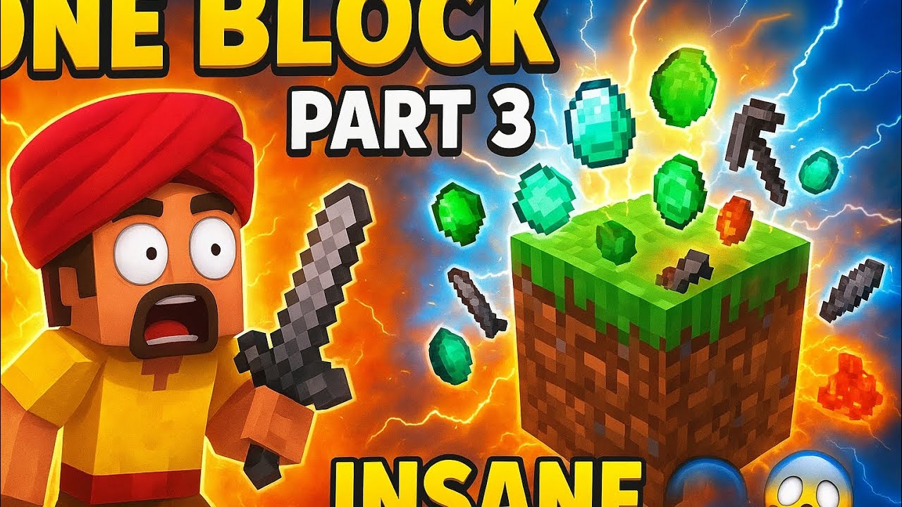 Minecraft One Block Survival Part 3 😱 | Insane Loot & Challenges ...
