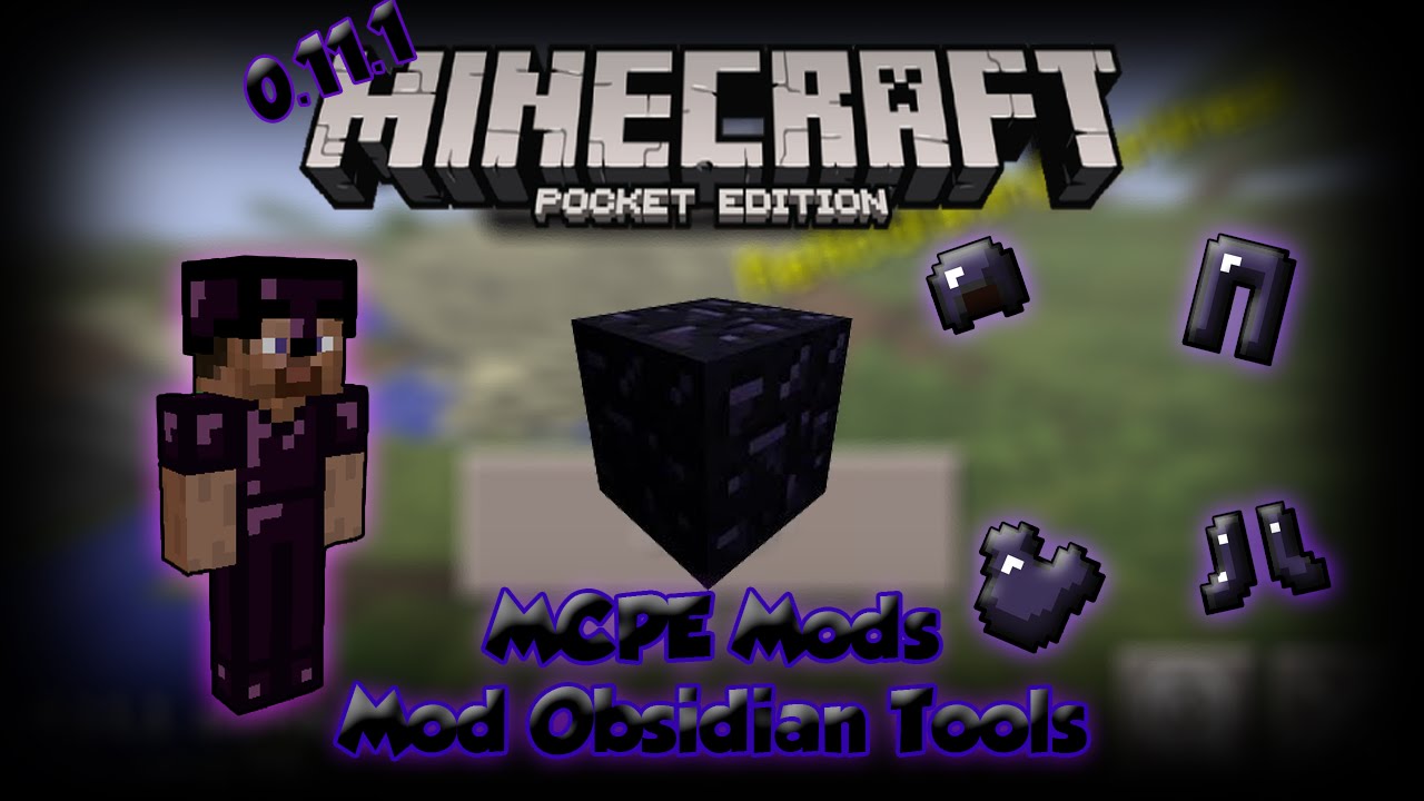 Mod Obsidian Tools - Minecraft PE ( Épico ) Download - YouTube