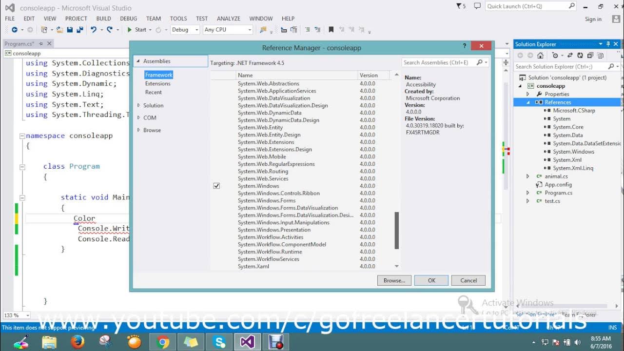How to get Color(rgb codes) from Hexadecimal color code c# - YouTube