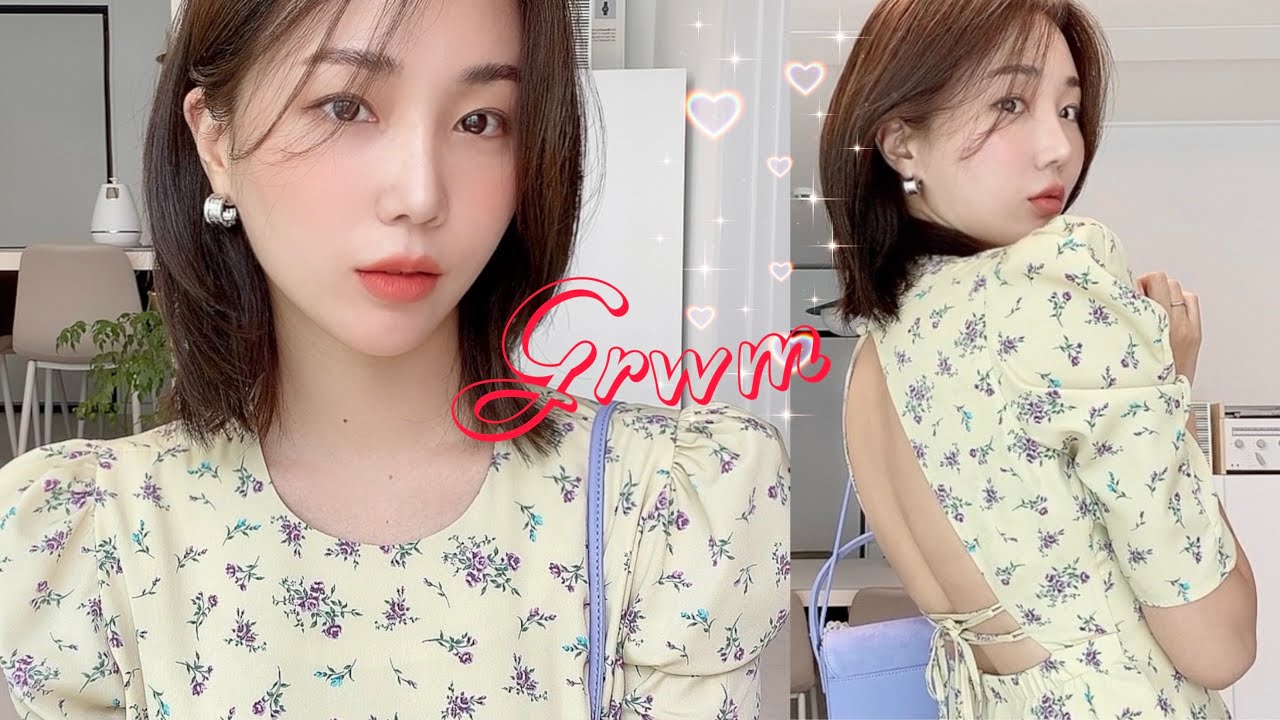 30cm싹뚝 ️윈드컷 기념grwm 중단발 셀프 스타일링 머릿결 관리꿀팁여쿨 데일리 메이크업 같이 준비해요💜 Youtube
