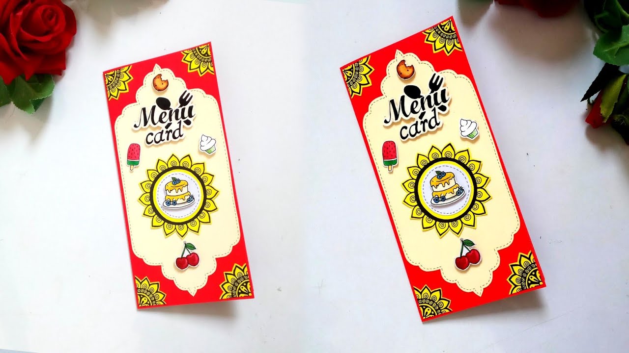 Menu Card design ll Menu Card kaise banaye ll menu card design for ...