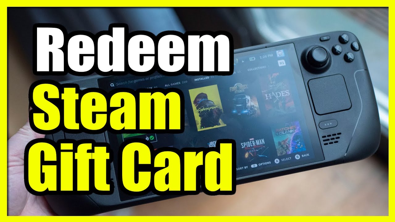 How to Redeem a Steam Gift Card on your STEAM Deck Wallet (Fast ...