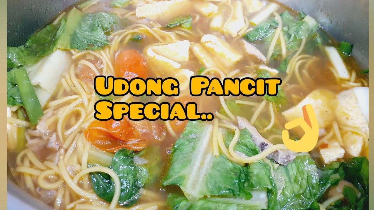 PANCIT UDONG,GAWING SPECIAL/UDONG NOODLES W/CHICKEN AND EGG/TITA ...