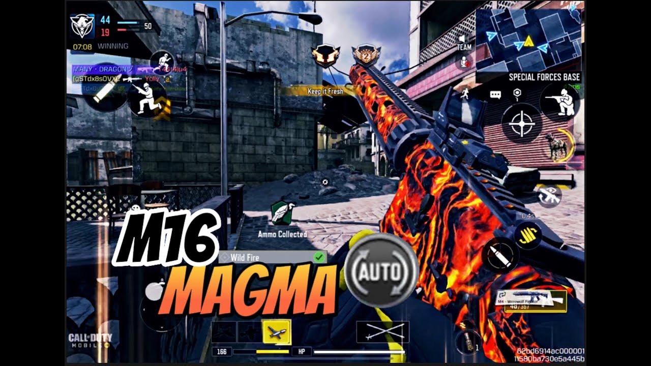 CODM: NEW M16 MAGMA Skin + AUTO Wild Fire & ATTACHMENTS REVEAL - YouTube