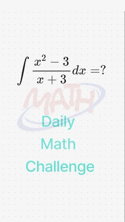 Daily Math Challenge-152 - Integration- check this method- #maths # ...