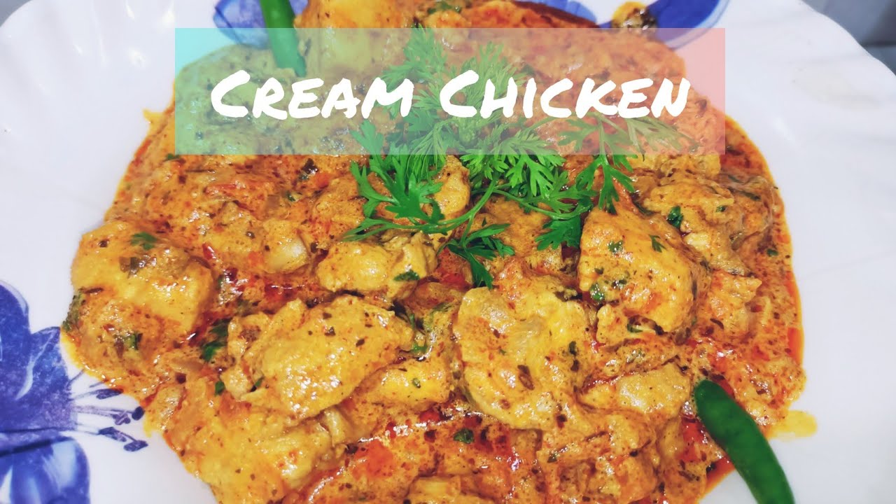 Cream Chicken recipe in HIndi | Amul Fresh Cream Chicken Recipe | Aysha ...