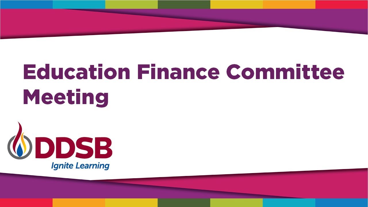 DDSB Education Finance Committee Meeting - April 15, 2025 - YouTube