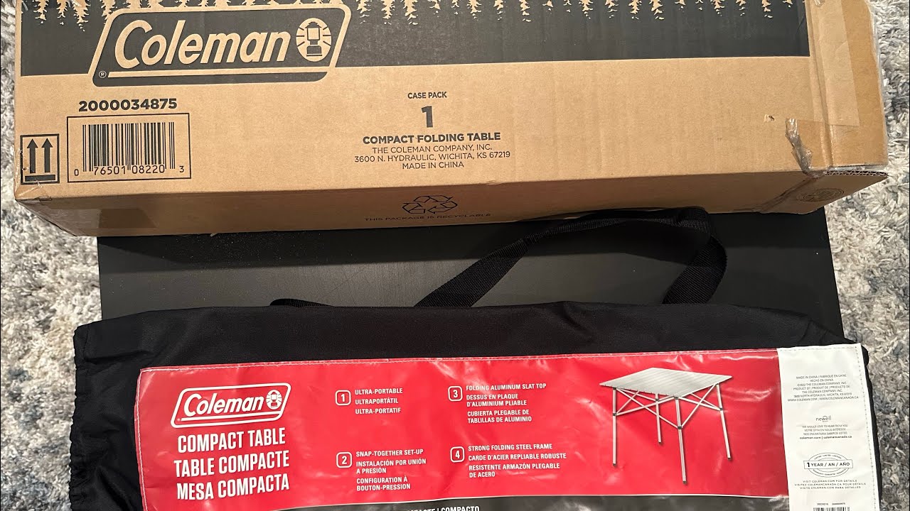 Coleman Compact Outdoor Folding Aluminum Table Camping- PERFECT for ...