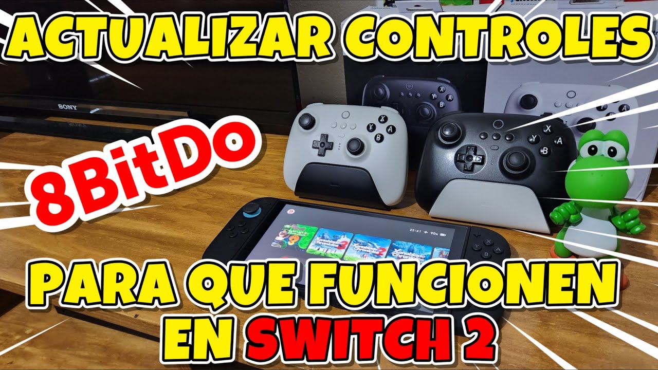 Actualizar controles 8bitdo para que funcionen en Nintendo Switch 2 - YouTube