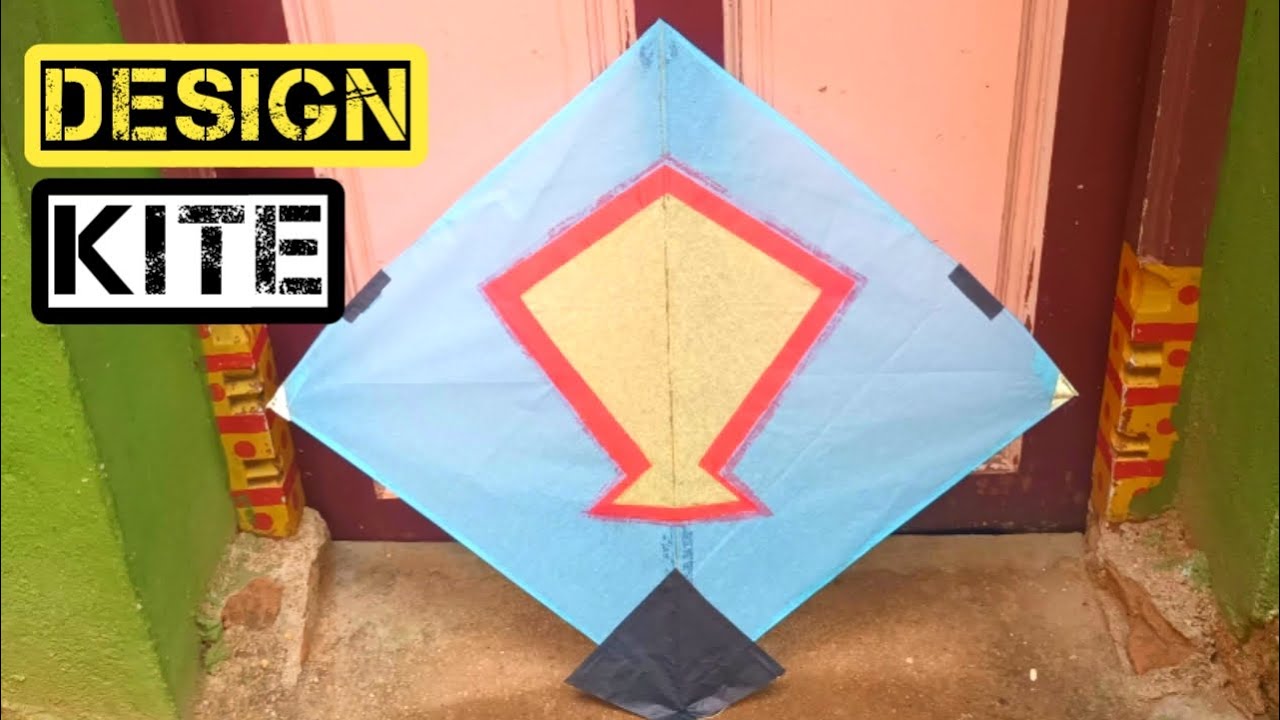 Beautiful 😍 Kite 🪁 in Kite 🪁 Design Kite 🪁 Making By // Designer Craft ...