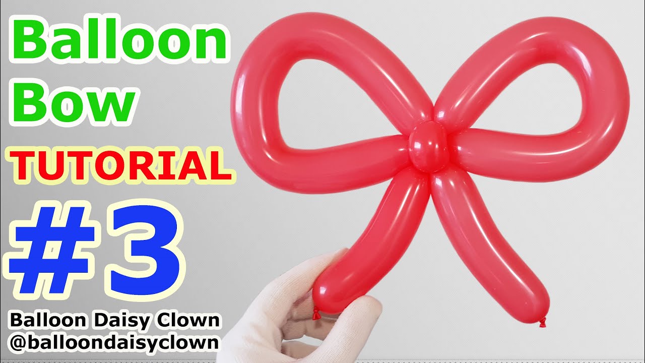 Balloon Bow TUTORIAL for the bouquet BALLOON DECORATION IDEAS - YouTube