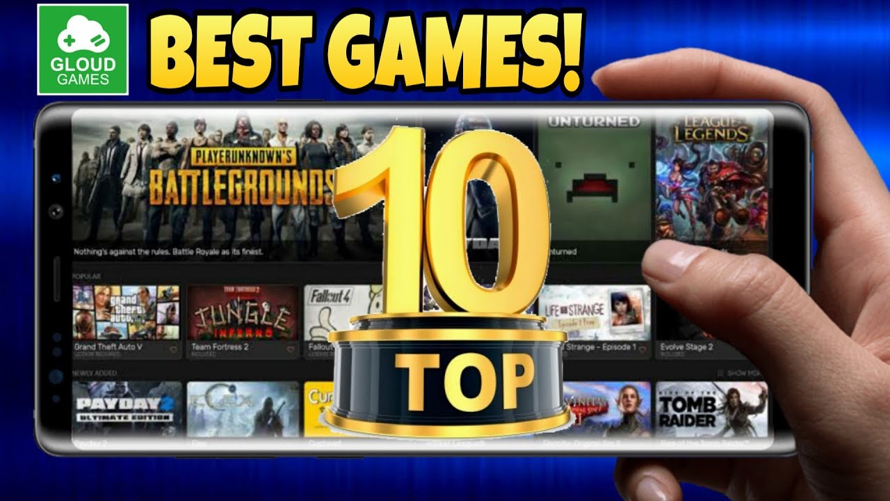 TOP 10 MELHORES JOGOS GLOUD GAMES - YouTube