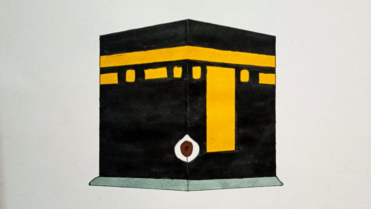 Hajj Mubarak 2023 || How To Draw A Khana E Kaaba || kaaba Drawing ...