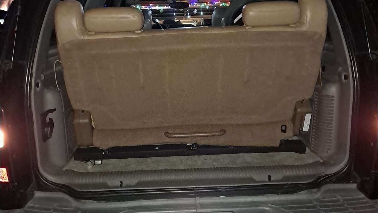 GMT800 suburban 4th row seat install. - YouTube