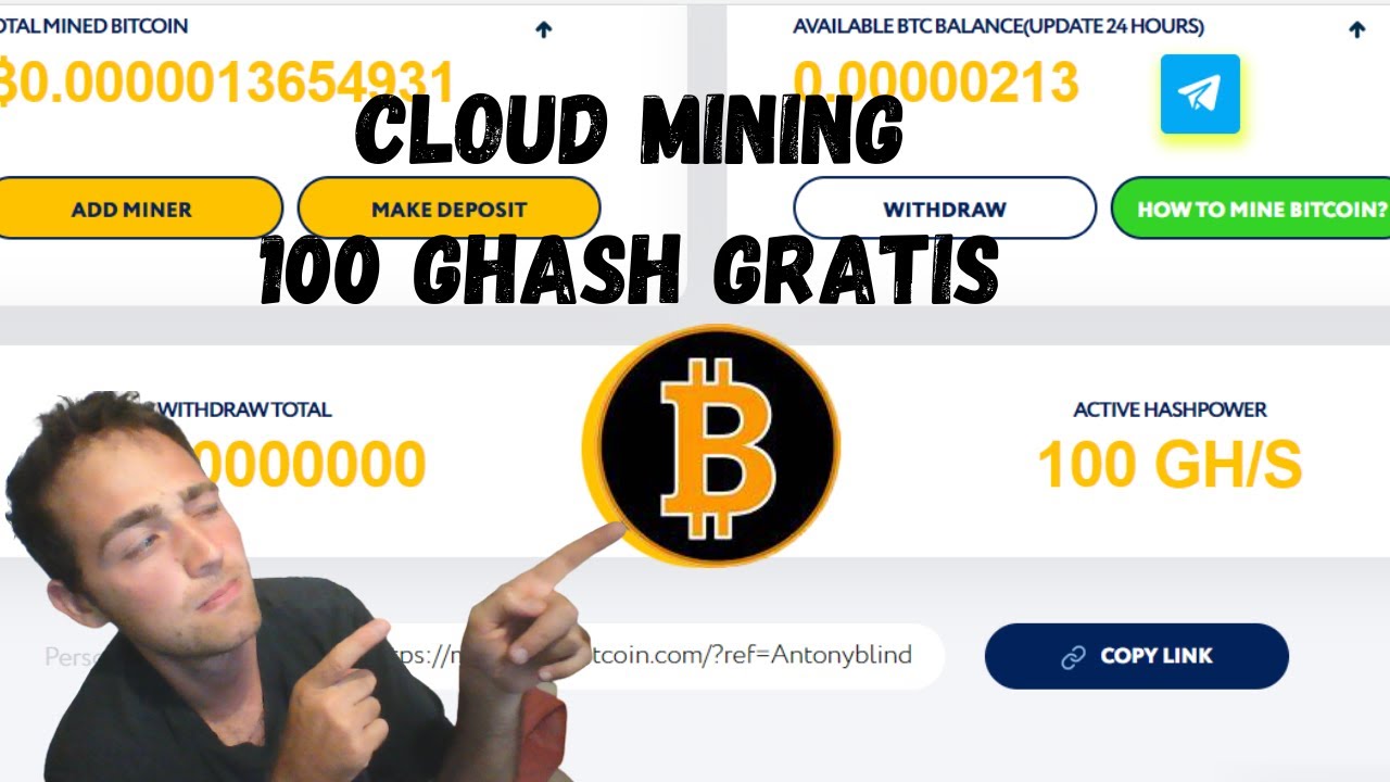 CLOUD MINING! 100 GHASH GRATIS! #mining #minarecrypto #guadagnarecrypto ...