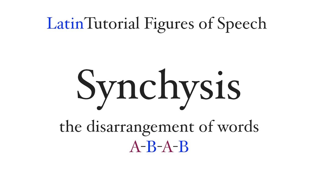 Synchysis (Figures of Speech) - YouTube
