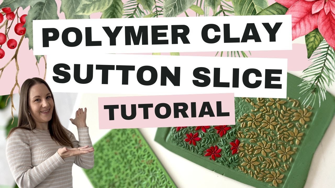 Polymer Clay Sutton Slice Tutorial (using texture mats) - YouTube