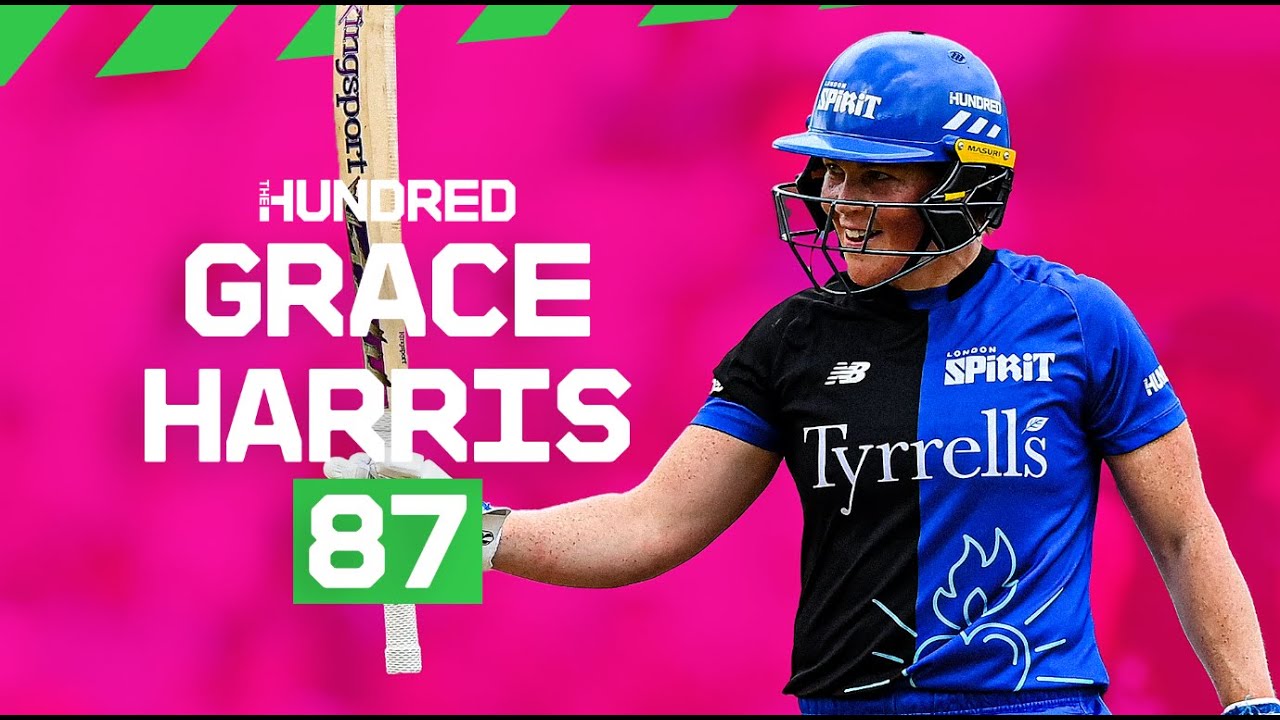 Every ball of a brutal innings! 💪 Grace Harris smashes 87 for London ...