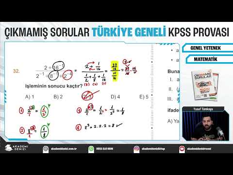 Akademi Denizi KPSS Son Prova | Genel Yetenek | Matematik Video Çözümleri – Yusuf Tümkaya