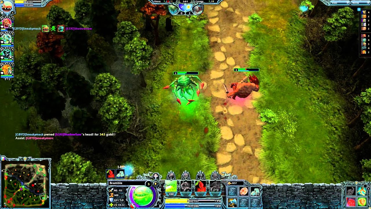 HoN - Lane Combo (Bramble - Devourer) - YouTube