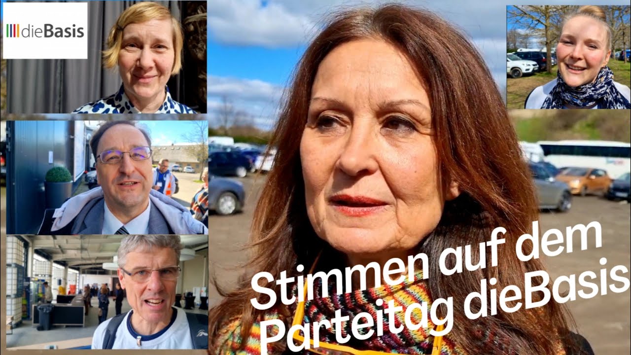 Stimmen auf dem Bundes-Parteitag "die Basis" - u.a. Viviane Fischer ...