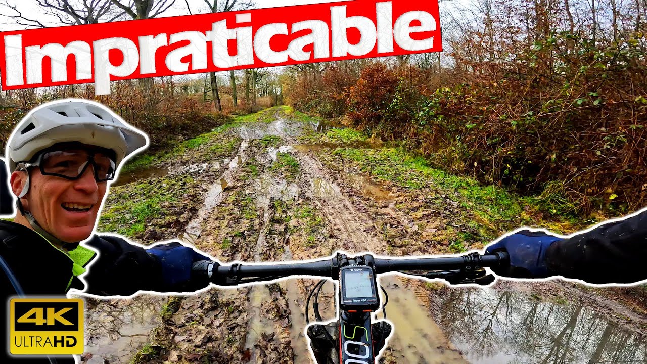 Bourbier détrempé, Circuit 3 de Sénart, Conditions dantesques VTT 💩 ...