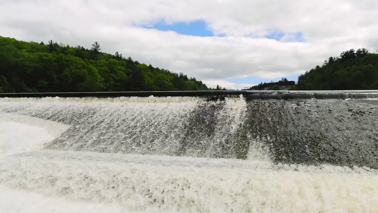 The Mighty Androscoggin River in Rumford Maine - YouTube