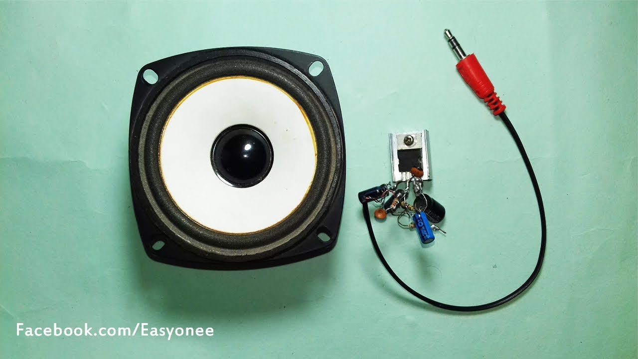 How To Make a Mini Simple Audio Amplifier TDA2003 Without PCB - YouTube